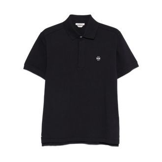 Jacob Cohen Homme, Tops, Noir, Taille: XL Polo &agrave; Logo Brod&eacute;
