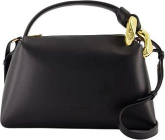 J.W.Anderson Hobo Bags - The Jwa Corner Crossbody - Leather - Black - Gr. unisize - in Schwarz - für Damen