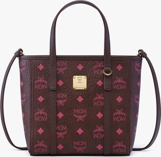 MCM Toni Shopper mit Reissverschluss oben in Visetos