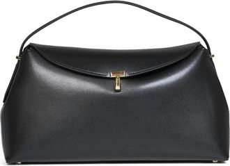 Toteme Femme, Sacs, Bleu, Taille: ONE Size T-Lock Top Handle Bag