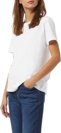 Comma Jersey-T-Shirt aus Baumwolle mit Logo-Frontprint