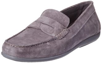 Geox Herren U ASCANIO C Moccasin, Grey, 43 EU