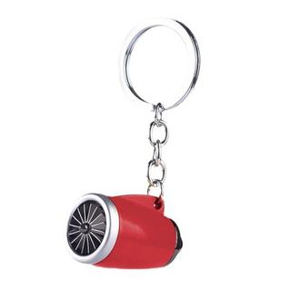 Generic Porte-cl&eacute;s en m&eacute;tal - Porte-cl&eacute;s &eacute;labor&eacute; en forme de moteur davion en m&eacute;tal | Cadeau pour filles, femmes, hommes, fans daviation, porte-monnaie, Rouge
