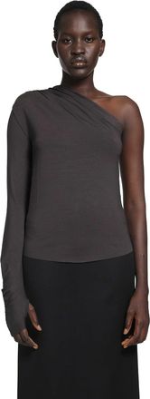 Thom Krom Stretch Viscose Off-Shoulder Top