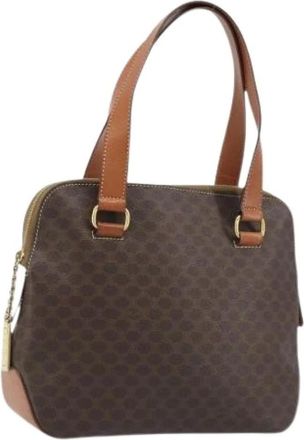Celine Pre-owned Vintage Macadam Hand Bag - Femme - Pre-owned - Brun - Taille: ONE Size