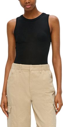 QS by s.Oliver Damen 2143217 Stricktop, schwarz 9999, XL