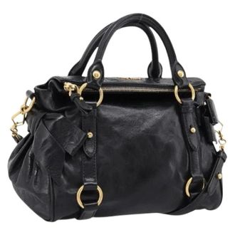 Miu Miu Sac &agrave; main Pre-owned - Femme - Pre-owned - Noir - Taille: ONE Size