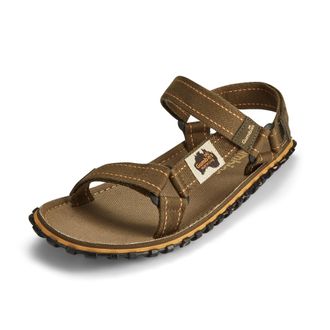 Gumbies Tracker Unisex-Sandale mit verstellbaren Riemen aus superweicher Baumwolle, Baumwoll-Fu&szlig;bett und recycelter Gummisohle, Komfort garantiert, Khaki, 15 