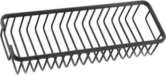 Aboofan Duschregal ohne Bohren Aluminium Badablage mit Großem Stauraum Rostfrei Wasserdurchlässig für Badezimmer und Dusche Schwarz