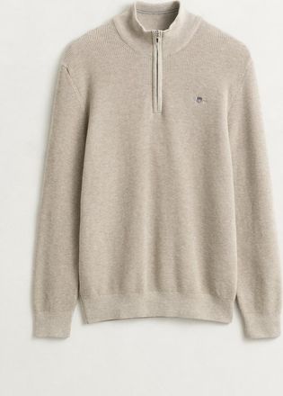 GANT Troyer aus Baumwolle in Waffelstruktur mit Logo-Stickerei in