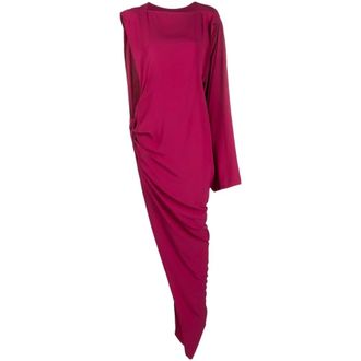 Rick Owens Drapiertes asymmetrisches Maxikleid - - Dresses - Damen - Rosa - S