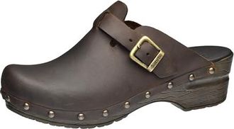 Sanita Sanila | Sabots Ouvert | Produit Original Fabriqu&eacute; &agrave; la Main pour Femme | Assise Plantaire de Forme Anatomique avec Mousse Souple | Marron | 36 EU