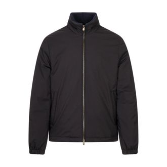 Agnona Homme, Vestes, Noir, Taille: L Caban Nylon Tech Twill