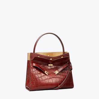 Tory Burch Kleine Lee Radziwill Double Bag mit Pr&auml;gung