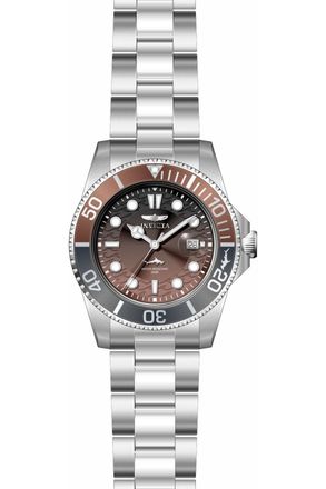 Invicta Pro Diver 50900 Herrenuhr - Quarzwerk - Edelstahl mit braunem Zifferblatt - 42 mm