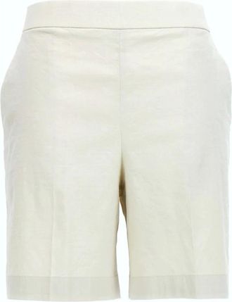 Theory Femme, Shorts, Beige, Taille: 36 FR Shorts &agrave; enfiler en m&eacute;lange de lin