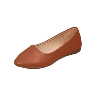 Generic Chaussures plates confortables et d&eacute;contract&eacute;es pour femme - Bout pointu - Couleur unie - Classiques et &eacute;l&eacute;gantes - Respirantes - Chaussures de marche