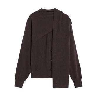 Ferragamo Elegante 100%Ws Hemden - - Knitwear - Damen - Braun - M