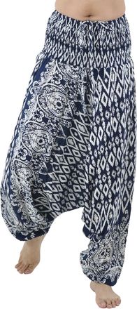 Panasiam Aladin Pants ISAN, Dark Blue White, XL