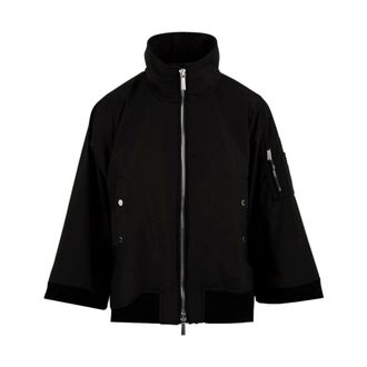 Moorer Femme, Vestes, Noir, Taille: 36 FR Manteaux Noirs pour Femmes