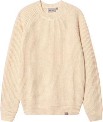 Carhartt Work in Progress Homme, Pulls, Beige, Taille: L Pull en maille &agrave; col rond