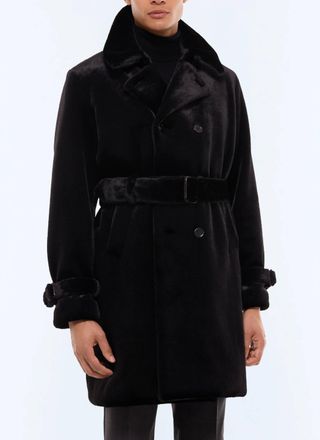 Fursac Trench en fausse fourrure - Taille XL - Homme