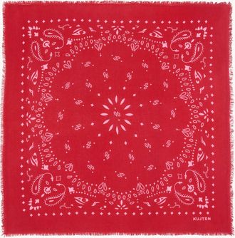 Kujten Grand bandana cachemire imprimé - Grand Bandana Hachiko