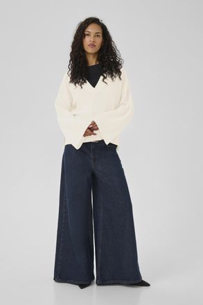 MY ESSENTIAL WARDROBE Strickpullover HuxiMW Regular fit white