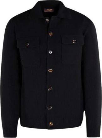 Moorer Homme, Pulls, Noir, Taille: 3XL Allyn Cardigan