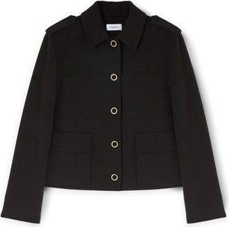 Motivi Femme, Vestes, Noir, Taille: 46 FR Veste en m&eacute;lange de viscose avec &eacute;paulettes