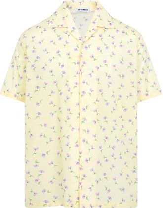 Jil Sander Homme, Chemises, Jaune, Taille: M Cotton Shirt