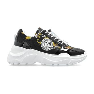 Versace Jeans Couture Sneakers mit Barocco-Print - - Shoes - Damen - Schwarzk - 40 EU