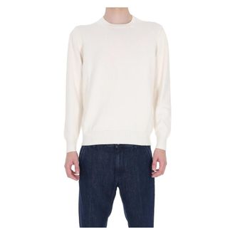 Drumohr Rundhals-Strickpullover - - Knitwear - Herren - Wei&szlig; - L