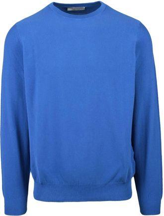 FILIPPO DE LAURENTIIS Homme, Pulls, Bleu, Taille: 3XL Maglioncino Girocollo