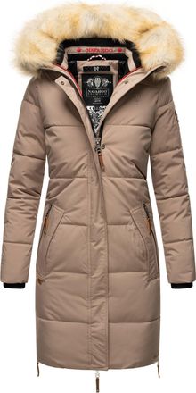 Navahoo Warmer Damen Winter Stepp Mantel Winterjacke Parka B803 [B803-Halin-Taupe-Gr.XXL]