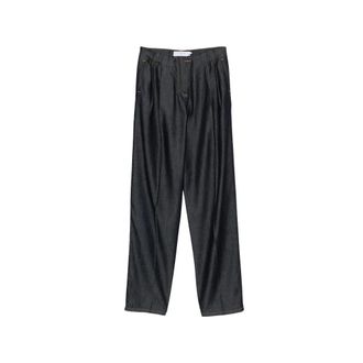 Iro Chasing Weitbein-Hose mit Falten - - Trousers - Damen - Blau - M