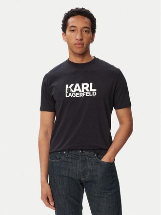 Karl Lagerfeld T-Shirt 755780 563235 Dunkelblau Regular Fit