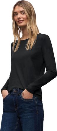 Street One Basic Rundhalsshirt Black 38