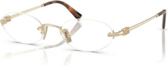 Miu Miu Pale Gold Brillengestelle Sonnenbrille - - Accessories - unisex - Gelb - 51 MM