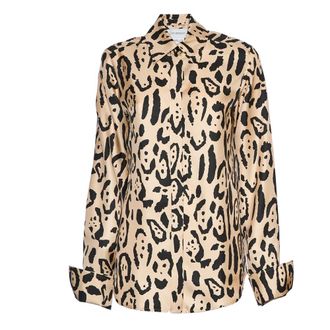 Sportmax Seidenhemd mit Animal-Print - - Blouses & Shirts - Damen - Braun - M