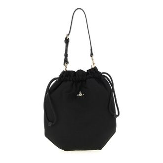Vivienne Westwood Schultertasche mit Kordelzug und Orb-Motiv - - Bags - Damen - Schwarzk - ONE SIZE