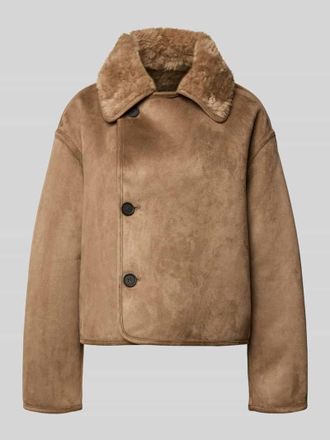 OPUS Webpelzjacke mit Oversize-Kragen Modell Hafira