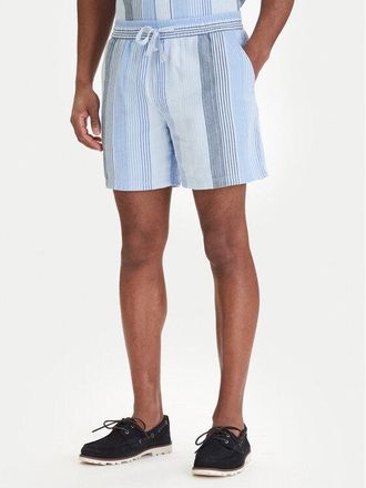 Tommy Jeans Stoffshorts Dobby Stripe DM0DM22830 Himmelblau Relaxed Fit