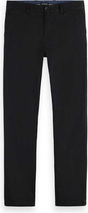 Scotch & Soda Herren Core - Stuart Regular Slim Fit Stretch Cotton Chino Pants, Black 0008, 38W / 36L EU
