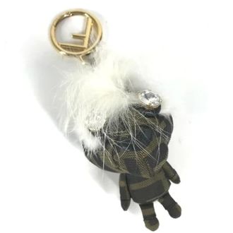 Fendi Pre-owned Canvas Schl&uuml;sselanh&auml;nger - - Pre-owned - Damen - Gr&uuml;n - ONE SIZE
