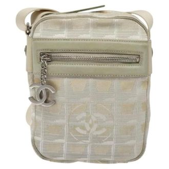 Chanel Pre-owned Toile sacs-chanel - Femme - Pre-owned - Blanc - Taille: ONE Size
