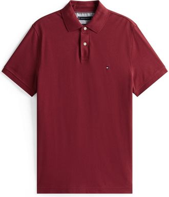 Tommy Hilfiger Piqu&eacute;-Poloshirt 1985 Regular Fit mit Stretch und Flag-Stickerei in