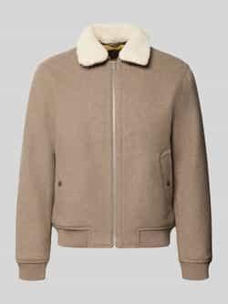Premium by Jack & Jones Regular Fit Jacke mit Umlegekragen und Rei&szlig;verschluss