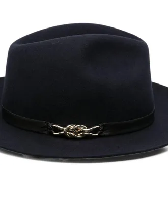 Emporio Armani Wool Felt Fedora - Navy