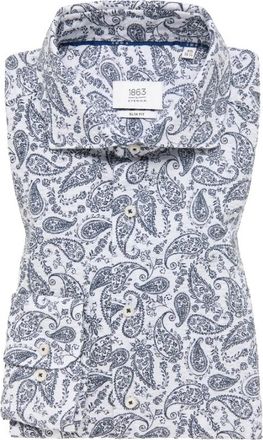 Eterna Soft Tailoring Seersucker Langarmhemd - - Shirts - Herren - Mehrfarbig - L